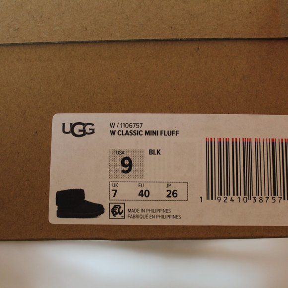 UGG | Shoes | Ugg Mini Suede Fluff Cuff Shearling Boots Black | Poshmark